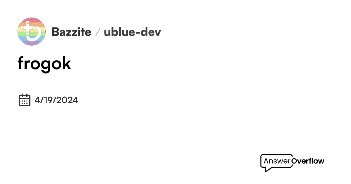 :frog_ok: - Universal Blue