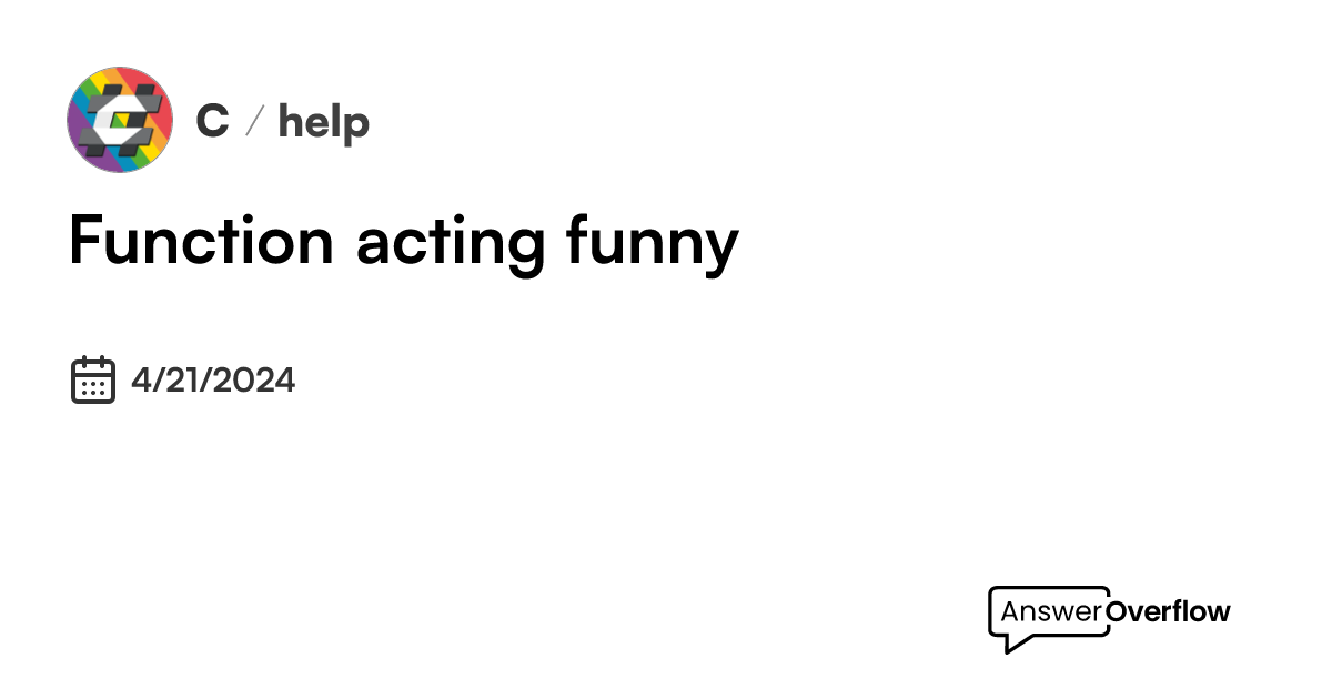 Function acting funny - C#