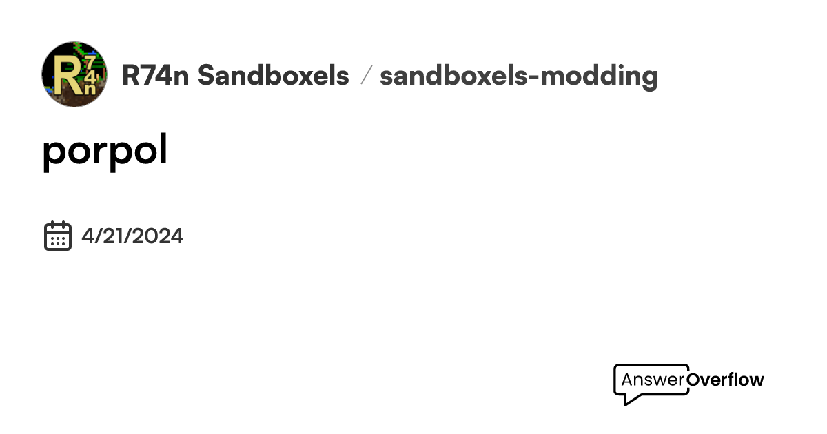 porpol - 🚨 R74n / Sandboxels