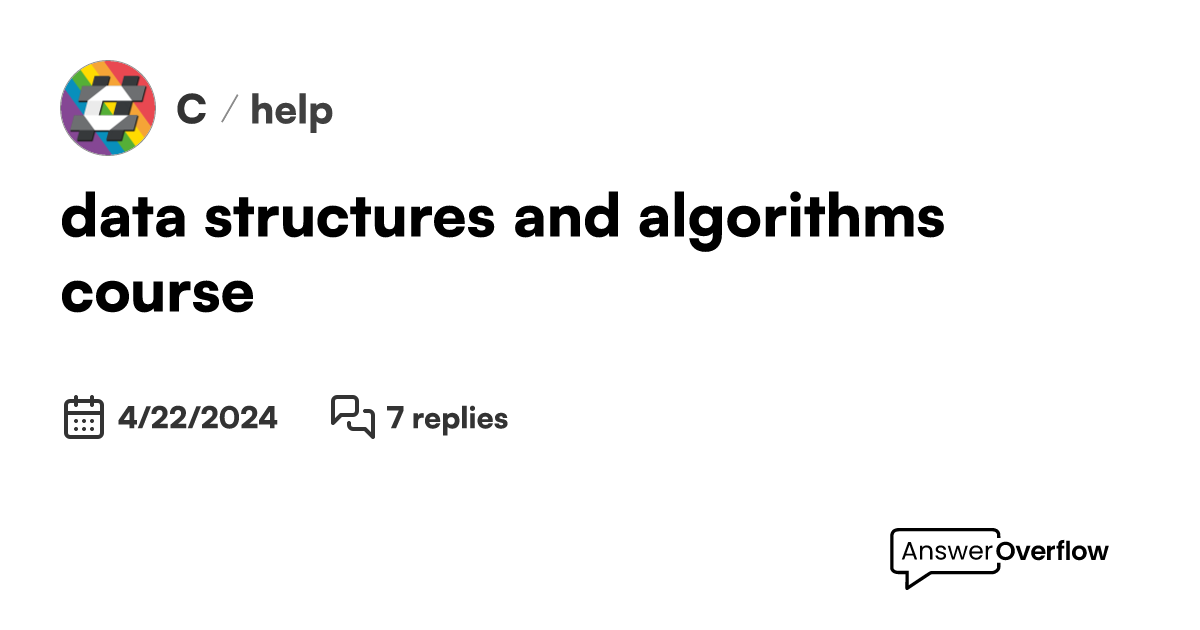 data structures and algorithms course - C#