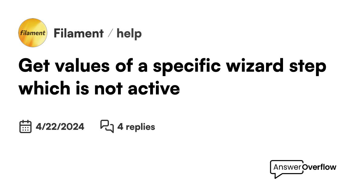 Get values of a specific wizard step, which is not active - Filament