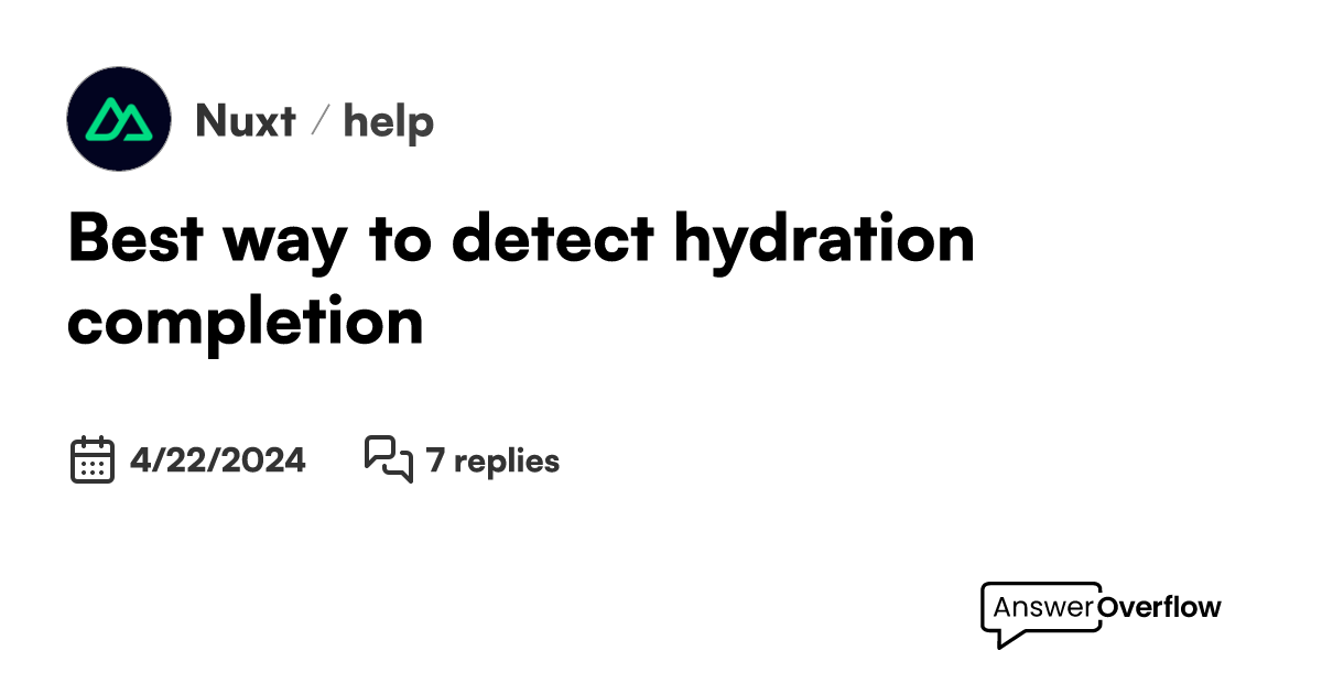 Best way to detect hydration completion - Nuxt