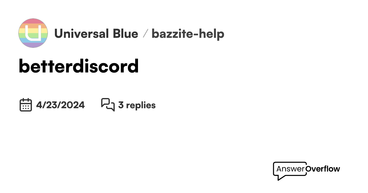 betterdiscord - Universal Blue