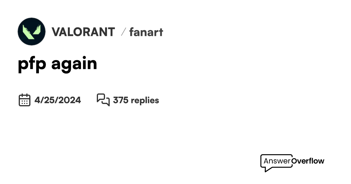 pfp again - VALORANT