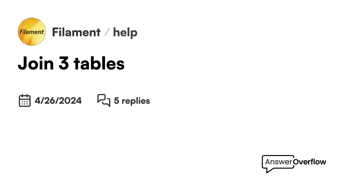 Join 3 tables - Filament