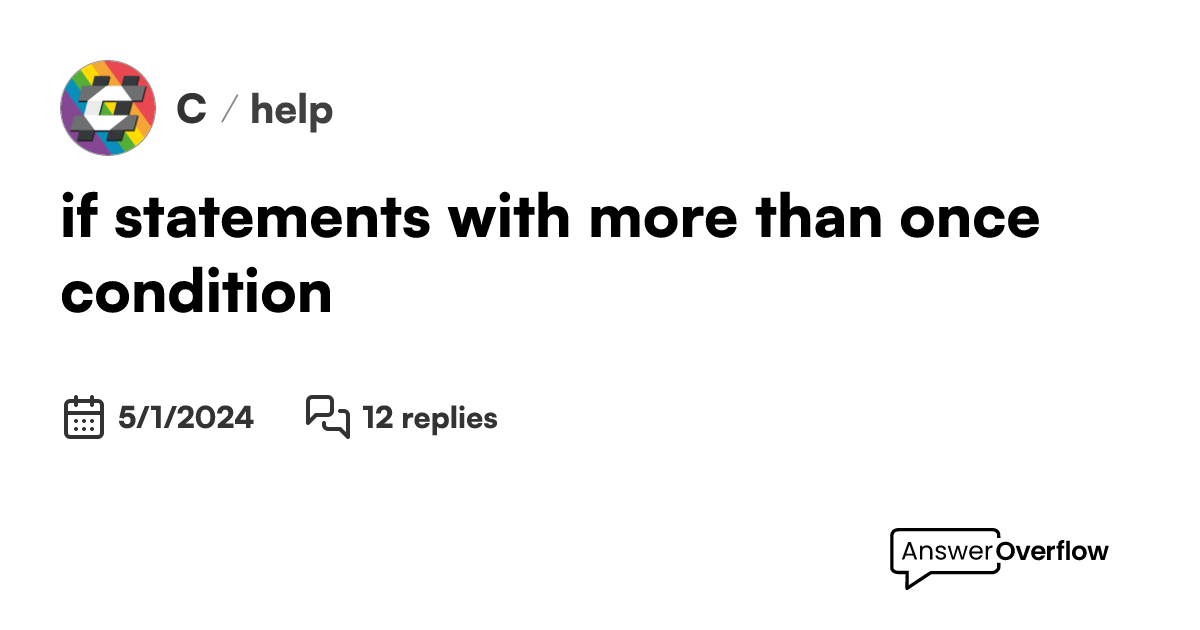 if statements with more than once condition - C#