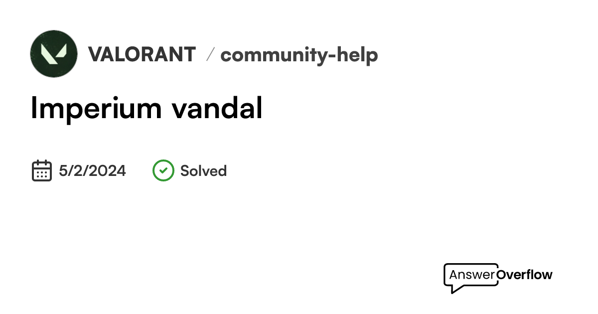 Imperium vandal - VALORANT