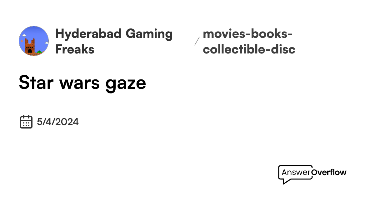Star wars :gaze: - Hyderabad Gaming Freaks!🎮🇮🇳