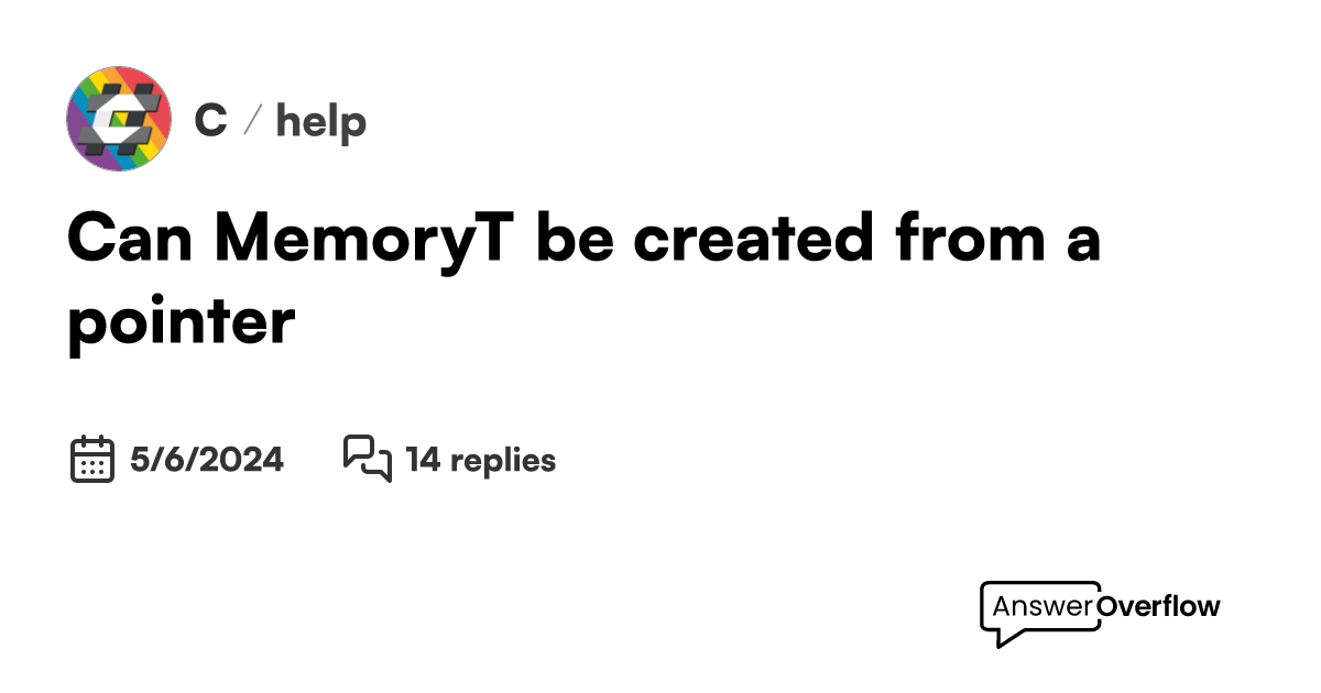 Can Memory be created from a pointer? - C#