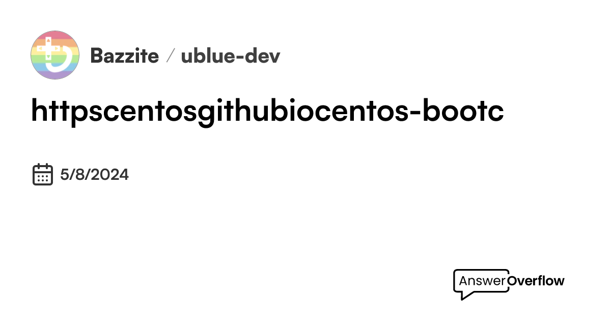 https://centos.github.io/centos-bootc/ - Universal Blue