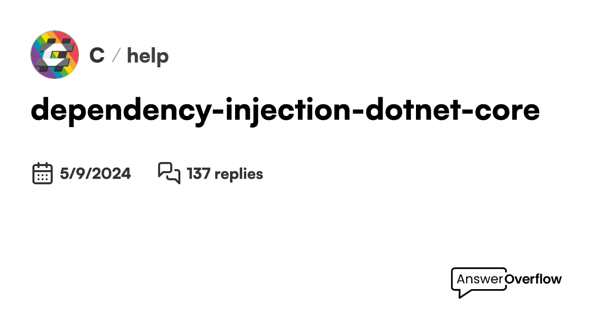 dependency-injection-dotnet-core - C#