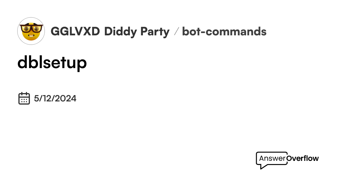 dbl?setup - GGLVXD & Diddy Party
