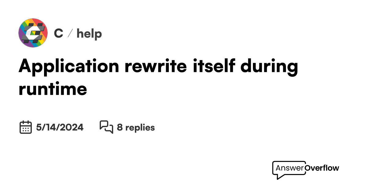 Application rewrite itself during runtime? - C#