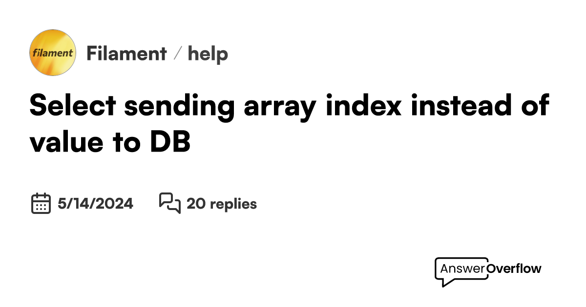 Select sending array index instead of value to DB - Filament