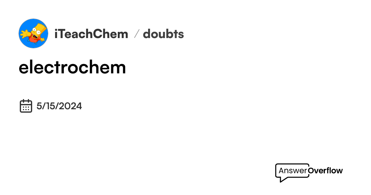 electrochem - iTeachChem
