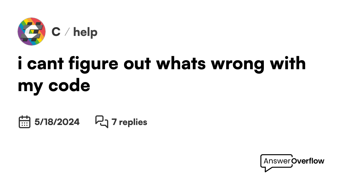 i cant figure out whats wrong with my code - C#