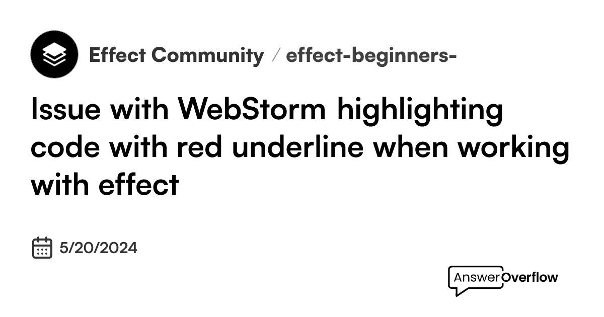 Issue with WebStorm highlighting code with red underline when working ...