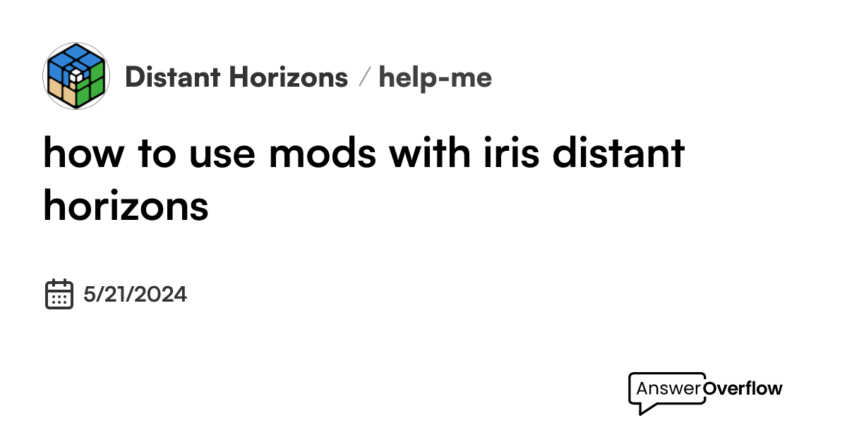 how to use mods with iris distant horizons - Distant Horizons