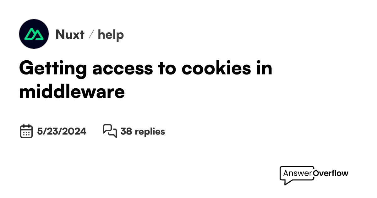 Getting access to cookies in middleware - Nuxt