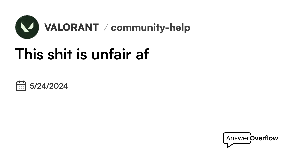 This shit is unfair af - VALORANT