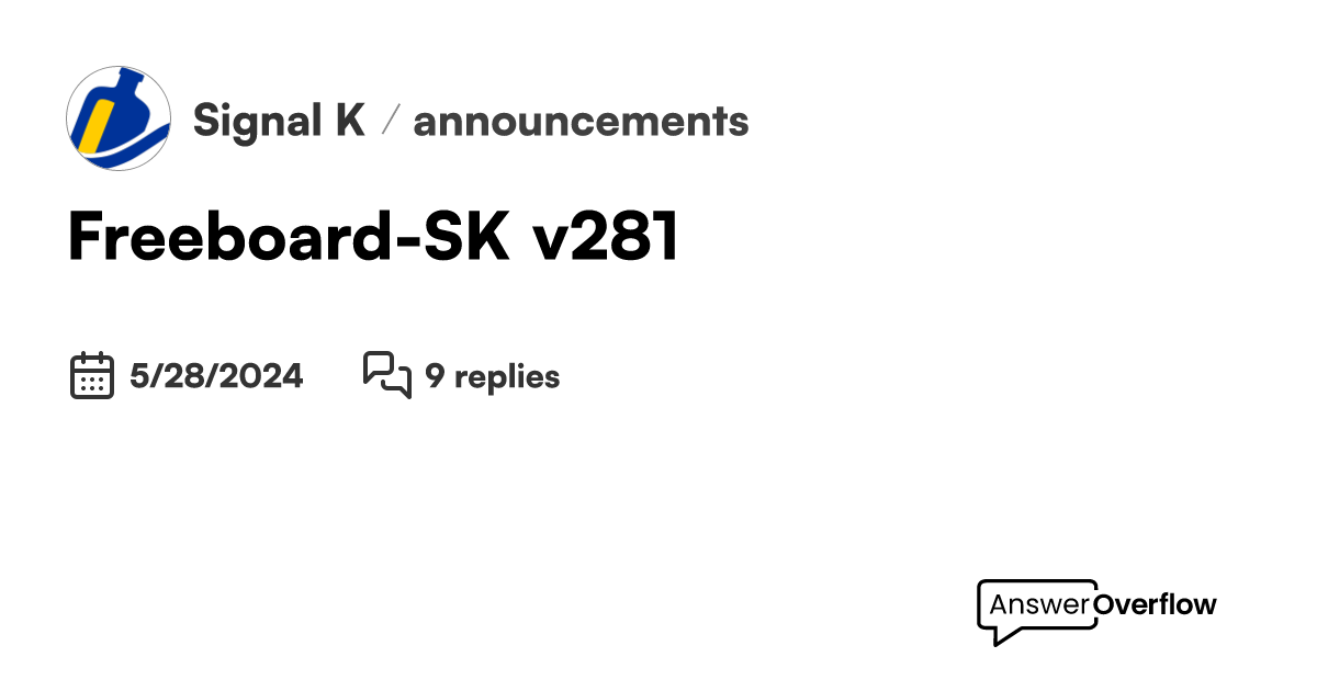 Freeboard-SK v2.8.1 - Signal K