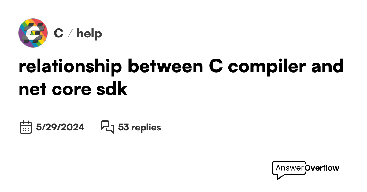 relationship between C# compiler and .net core sdk - C#