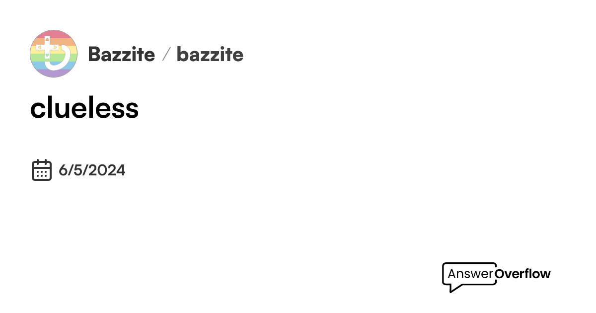 :clueless: - Universal Blue