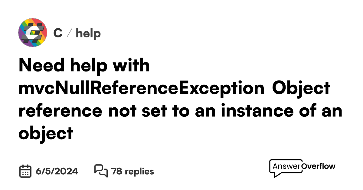 Need help with mvc,NullReferenceException: Object reference not set to an instance of an object ...