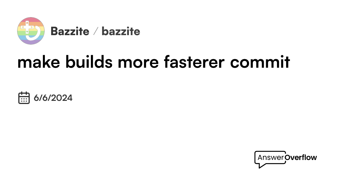 make builds more fasterer commit - Universal Blue
