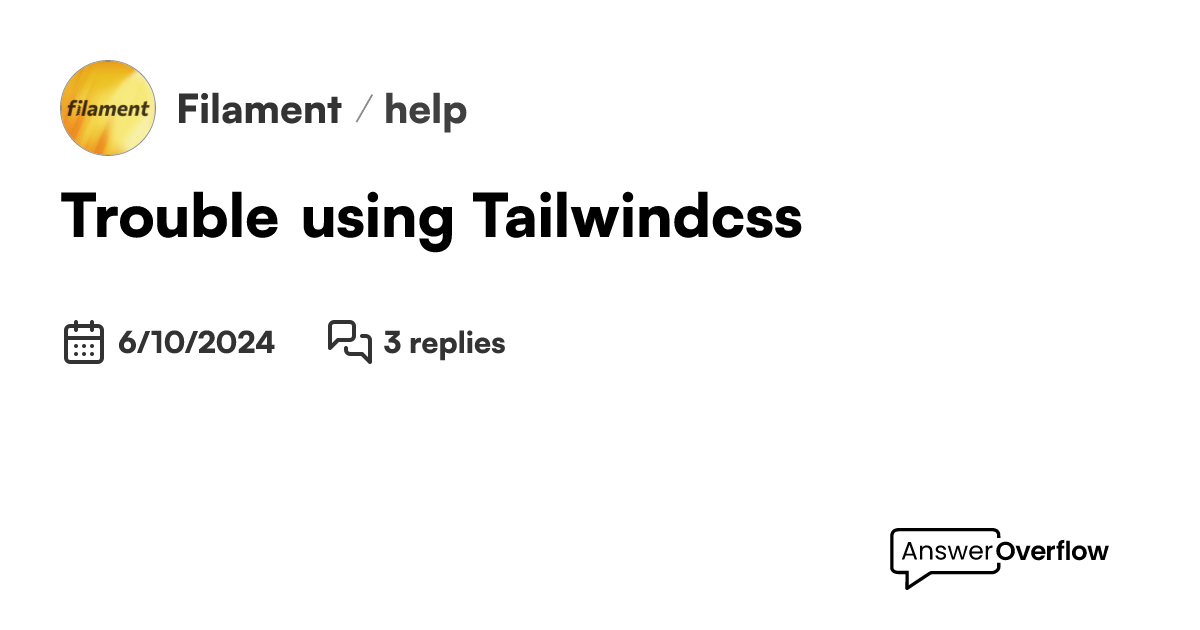 Trouble using Tailwindcss - Filament