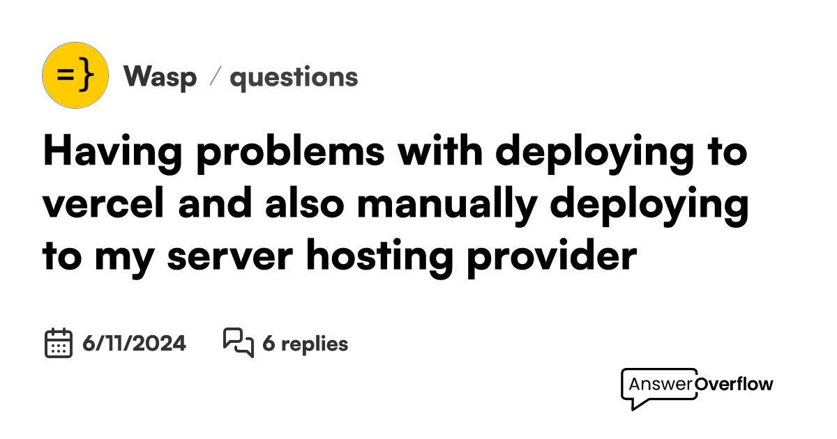 Having problems with deploying to vercel and also manually deploying to my server hosting ...