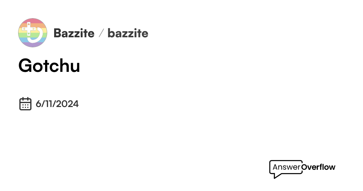 Gotchu - Universal Blue