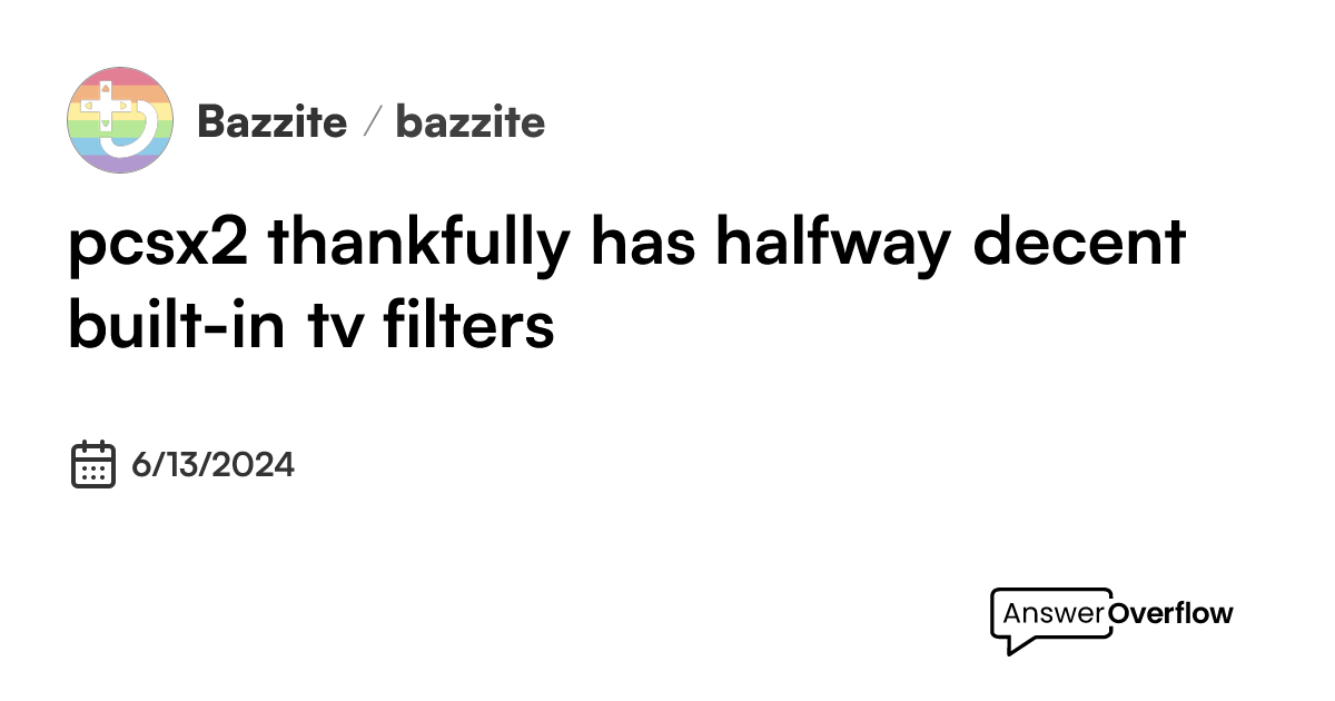 pcsx2 thankfully has halfway decent built-in tv filters - Universal Blue