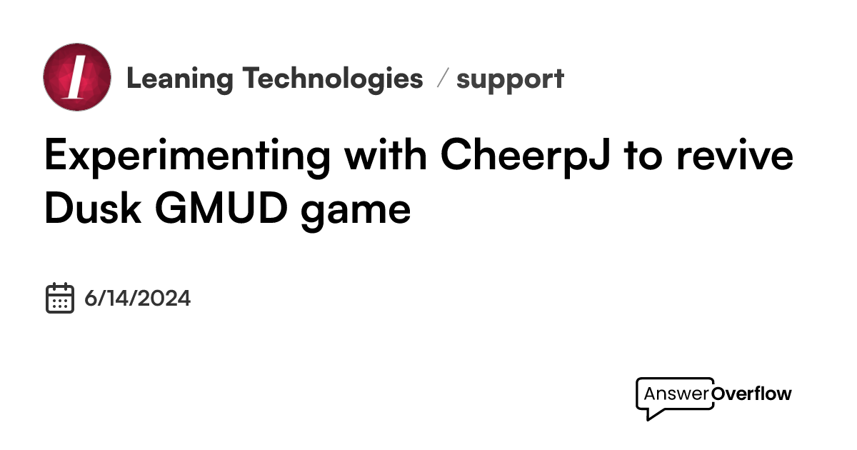 Experimenting with CheerpJ to revive Dusk GMUD game - Leaning Technologies