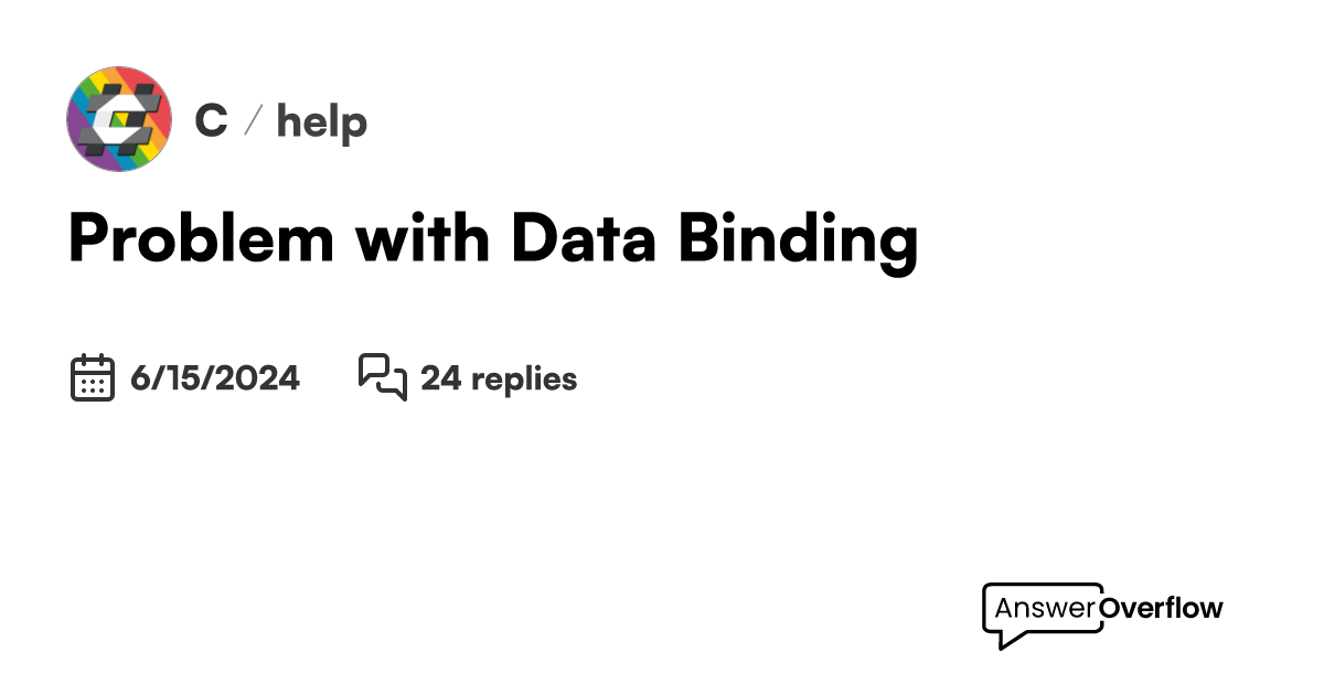 Problem with Data Binding - C#