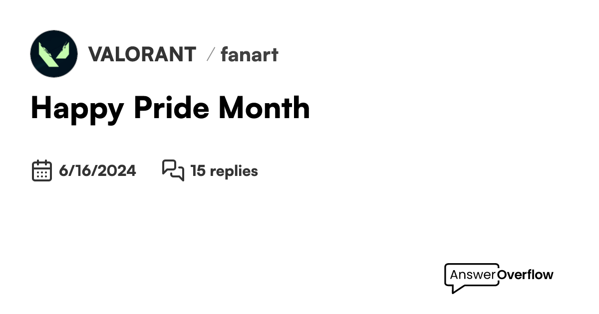 Happy Pride Month! 〕 - VALORANT