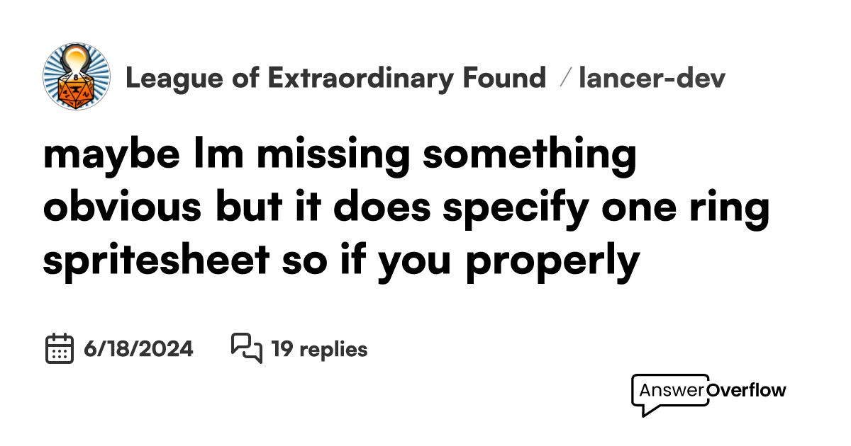 maybe I'm missing something obvious but it does specify "one ring sprite_sheet"_ so if you ...