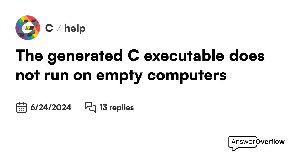 The generated C# executable does not run on empty computers. - C#