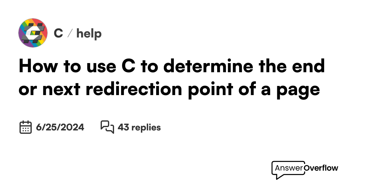 How to use C# to determine the end or next redirection point of a page - C#