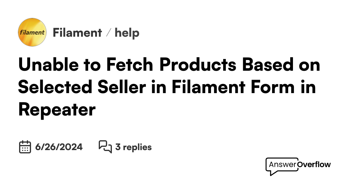 Unable to Fetch Products Based on Selected Seller in Filament Form in Repeater - Filament