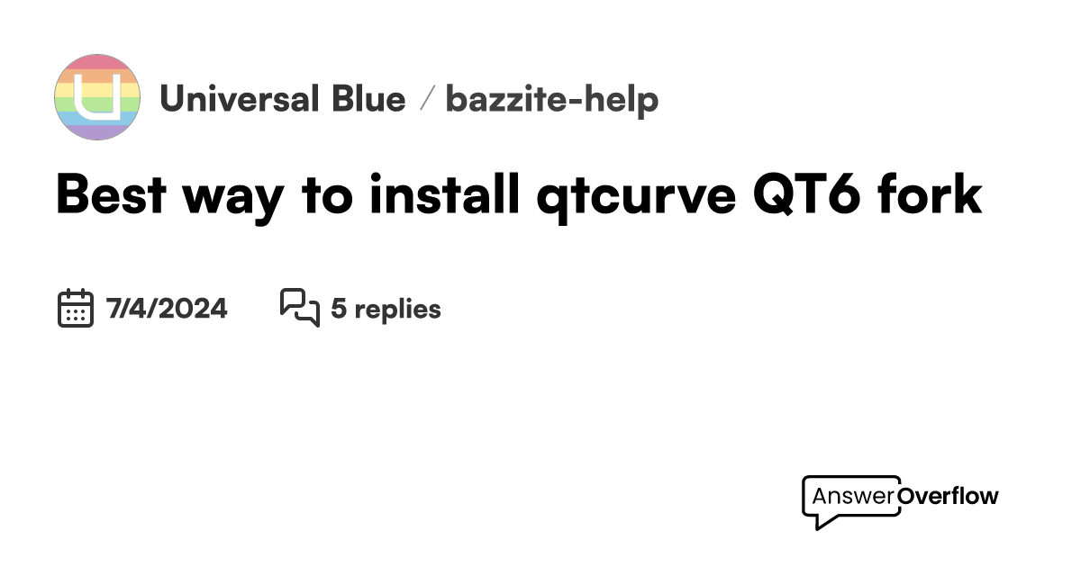 Best way to install qtcurve QT6 fork - Universal Blue