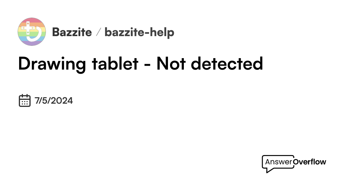 Drawing tablet - Not detected - Universal Blue