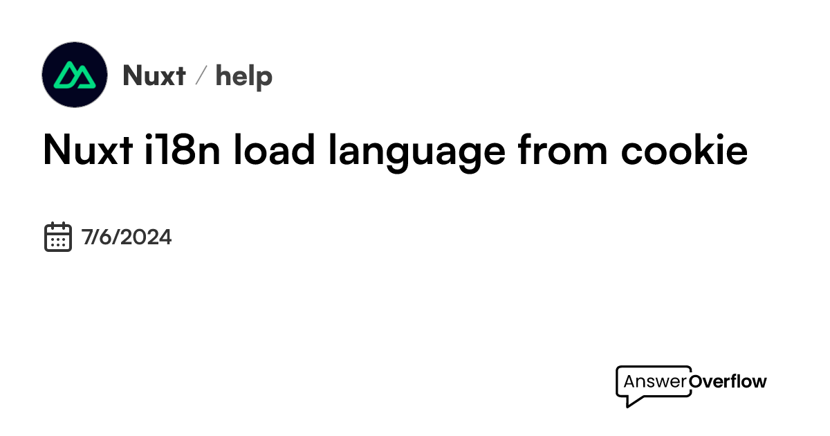 Nuxt i18n load language from cookie - Nuxt