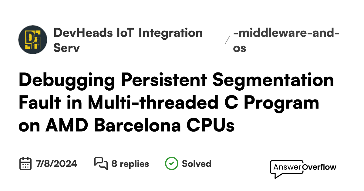 Debugging Persistent Segmentation Fault In Multi Threaded C Program On Amd Barcelona Cpus