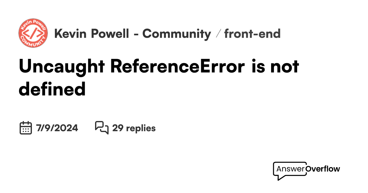 Uncaught ReferenceError: $ is not defined - Kevin Powell - Community