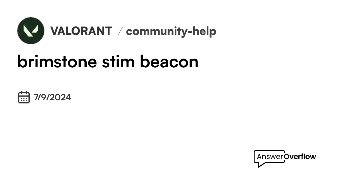 brimstone stim beacon - VALORANT