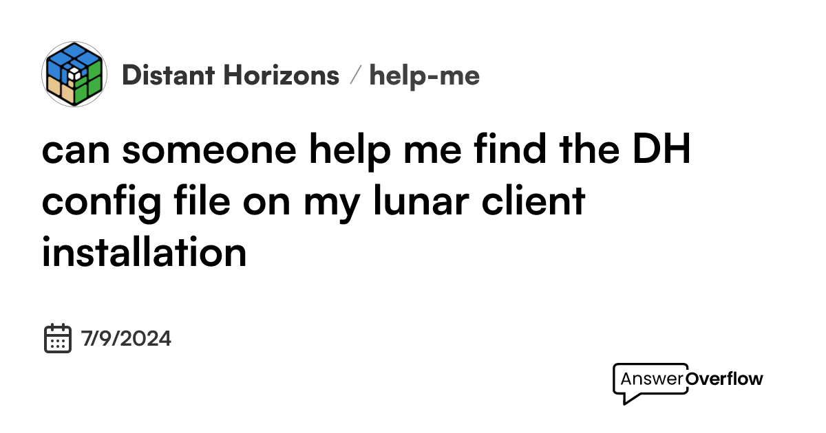 can someone help me find the DH config file on my lunar client ...