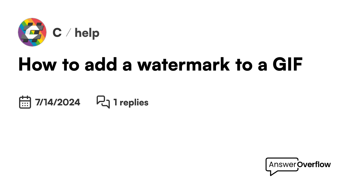 How to add a watermark to a GIF? - C#