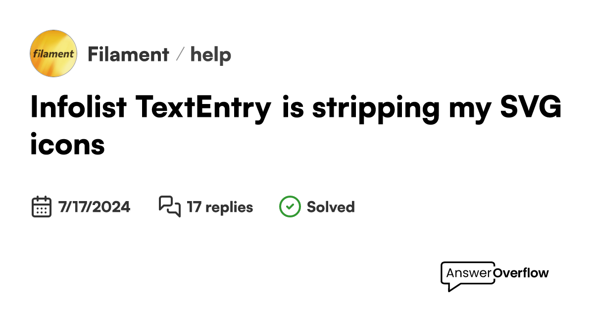 Infolist TextEntry is stripping my SVG icons - Filament