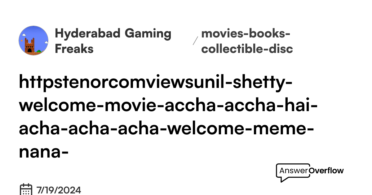 https://tenor.com/view/sunil-shetty-welcome-movie-accha-accha-hai-acha ...